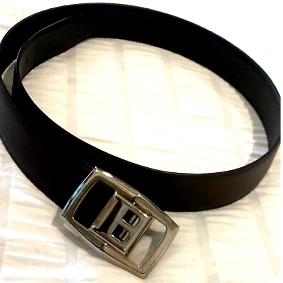 Bally | Accessories | Bally Mirror B Buckle Reversible Belt | Poshmark